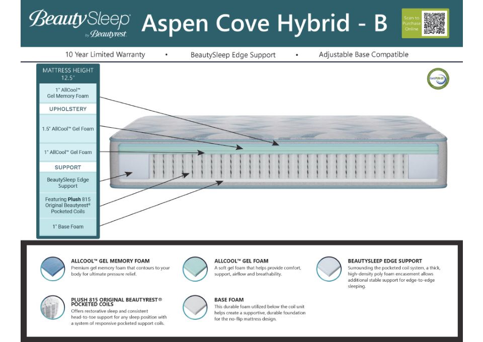 Sealy aspen double mattress store